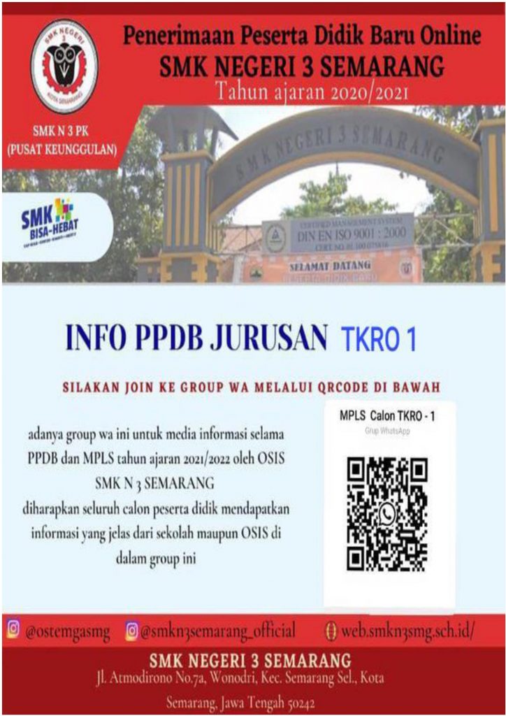 BARCODE GROUP MPLS TAHUN 2021 (TKRO dan TMPO) – SMKN3 Semarang